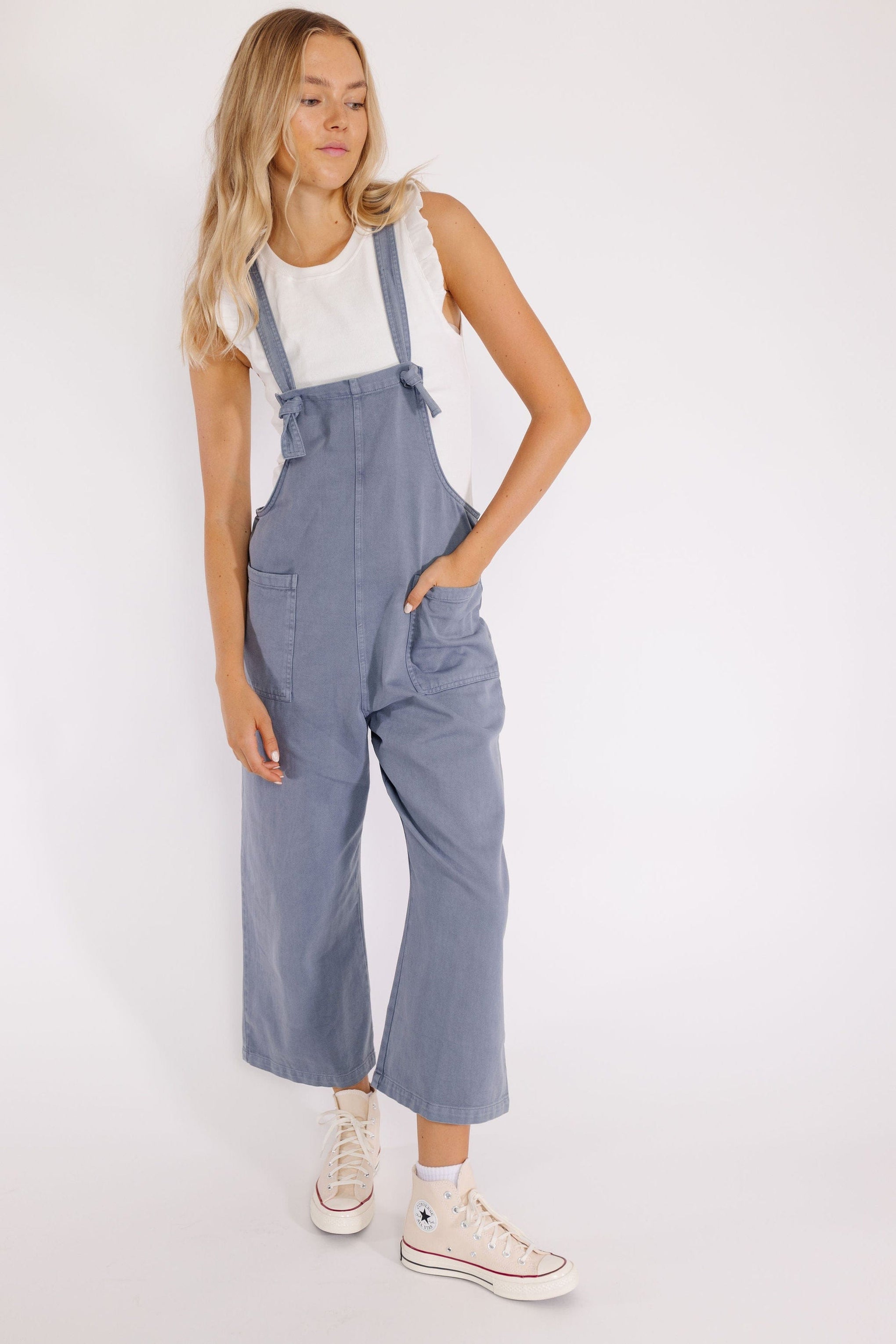 Oxford Overalls in Blue – Soel Boutique